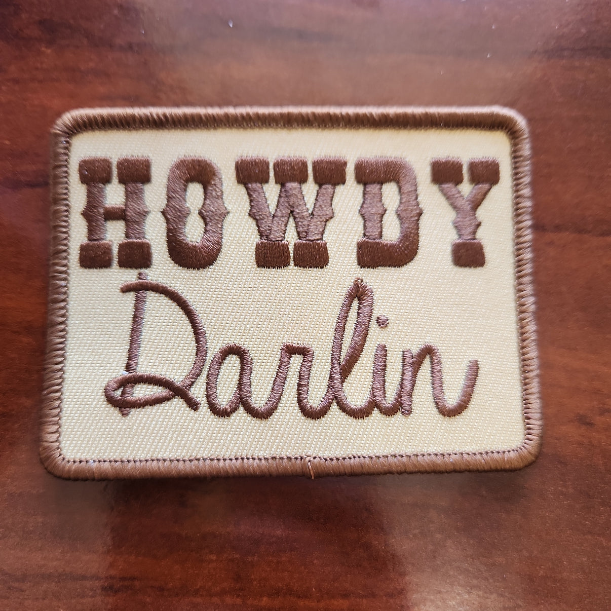 Howdy Darlin' Iron-On PATCH - Texas Transfers and Designs