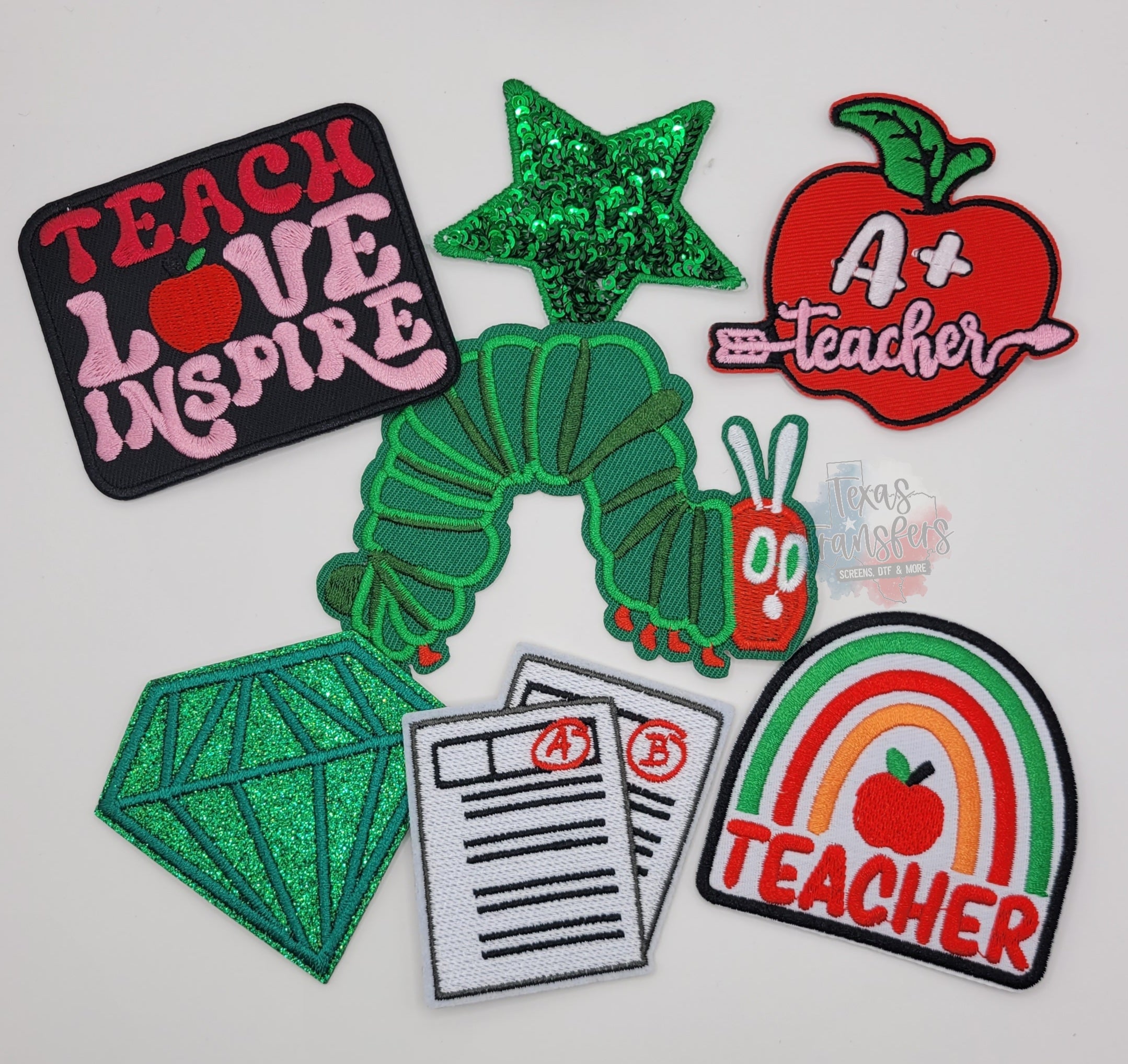 Teacher Patch SET - Texas Transfers and Designs