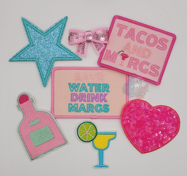 Tacos & Margs Patch SET - Texas Transfers and Designs