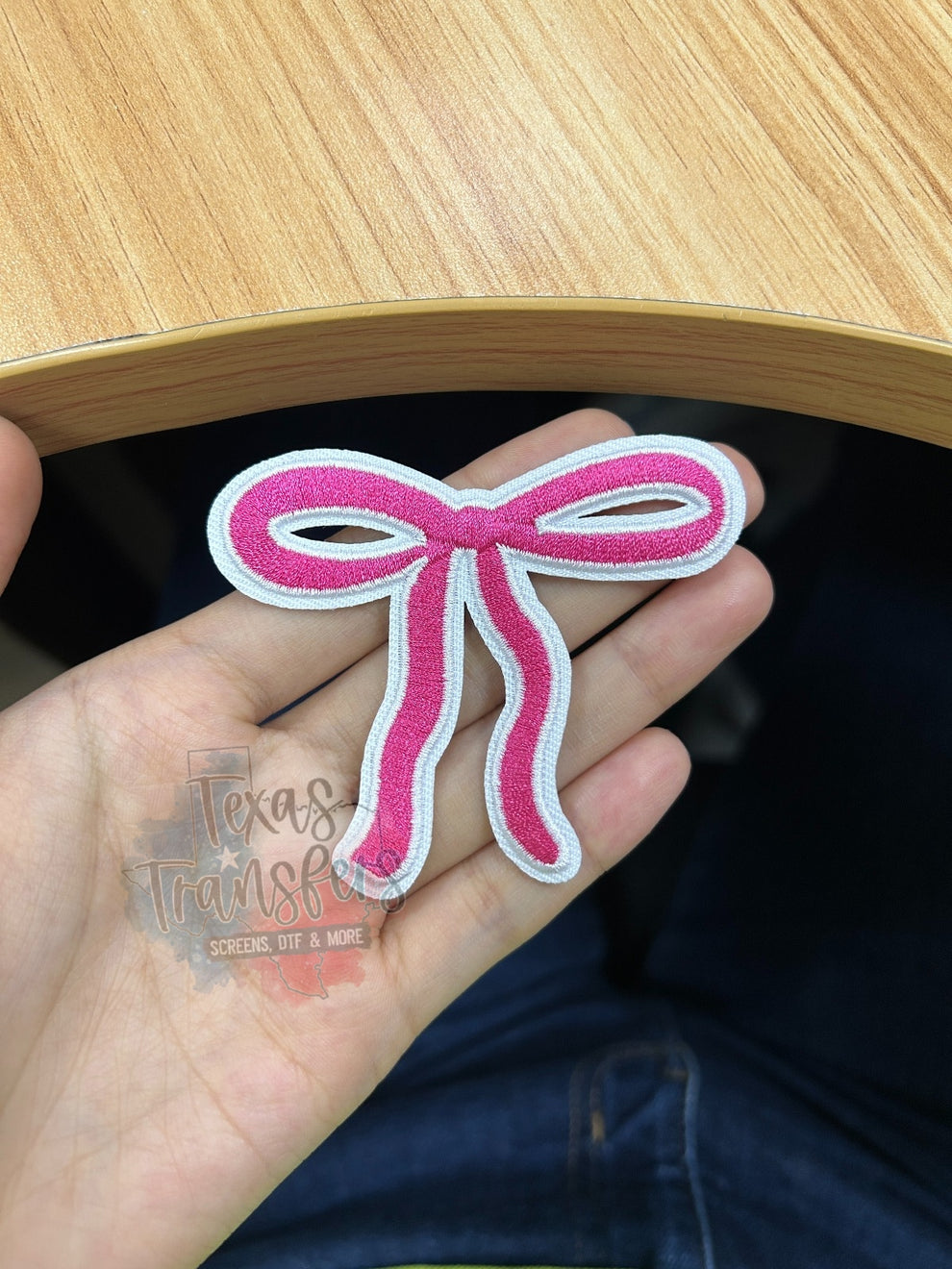 All American Dainty Bows Iron-On PATCH - Texas Transfers and Designs